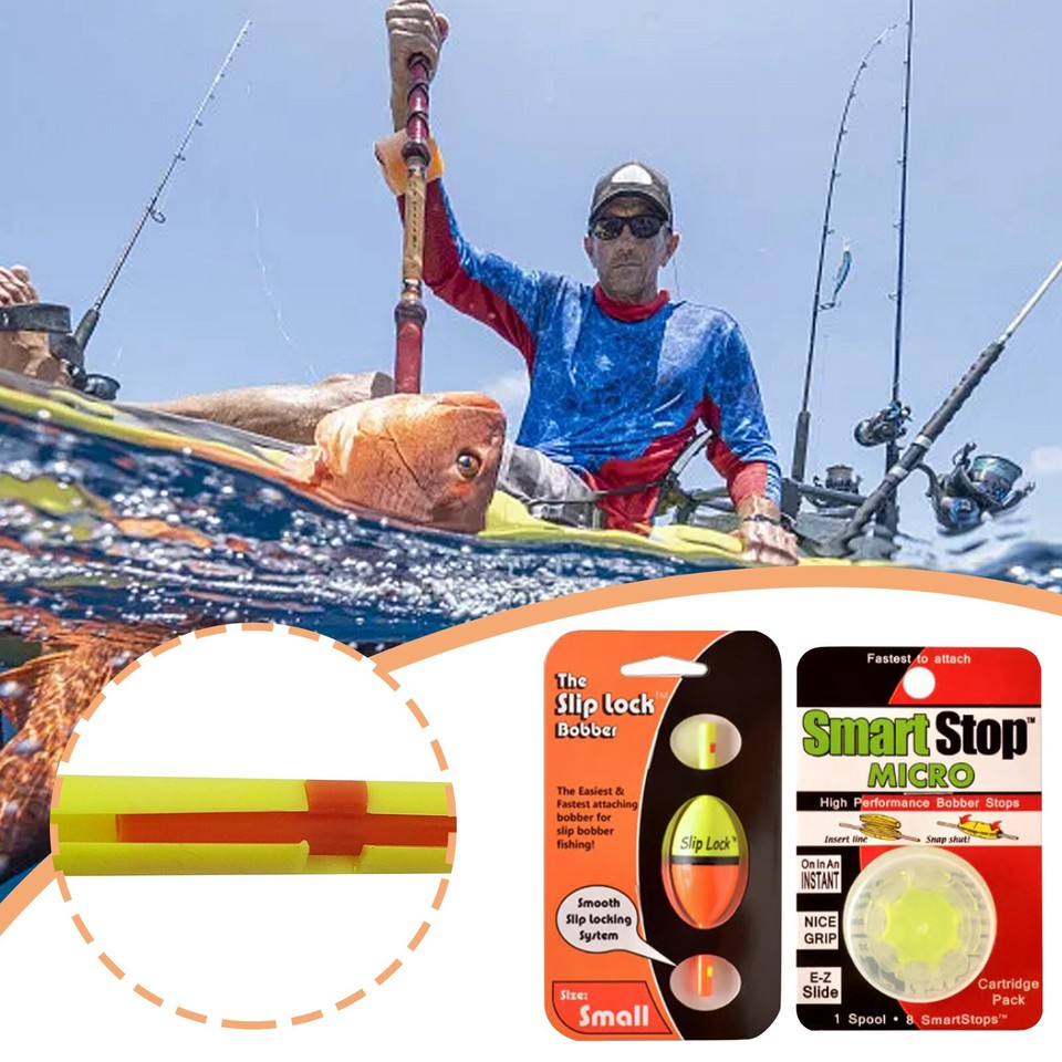 Smart Slip Lock Bobber and Smart Stop Micro Bobber Stop Combo Pack ...