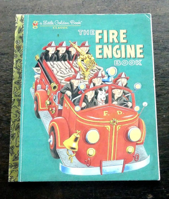 THE FIRE ENGINE BOOK 1997 Orig 1950 Little Golden Book Classic HC TIBOR ...