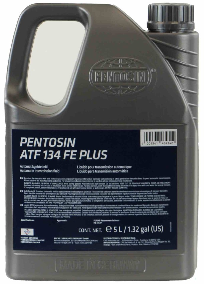 5 LiTer PENTOSIN ATF 134 FE-PLUS Auto Transmission Oil Fluid For ...