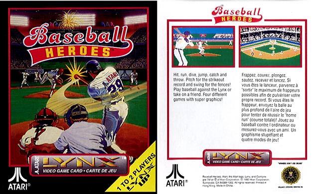 Baseball Heroes (Atari Lynx) | eBay