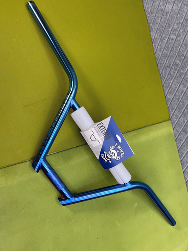 Throne 2 Wheel Gang 4 Piece BMX HandleBars 7.5" Rise Bike Life Blue ...