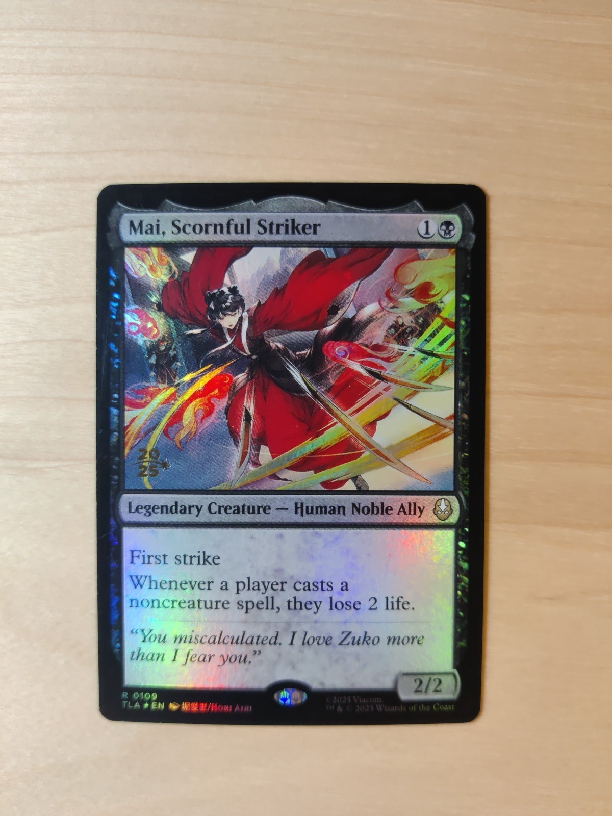 Mai, Scornful Striker 109 NM Foil MTG Avatar: The Last Airbender Magic ...