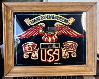 Harley Davidson Pub Sign Mirror Made in USA EST. 1903 Vintage ...