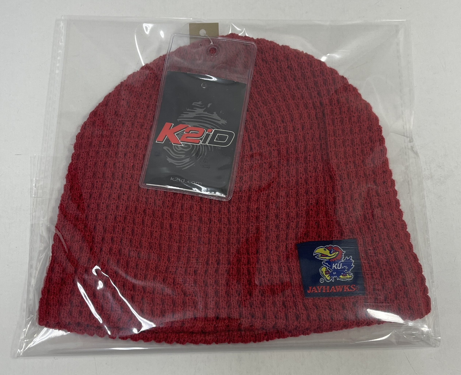 Kansas Jayhawks - RED KNIT BEANIE HAT - ONE SIZE FITS ALL - KU ...