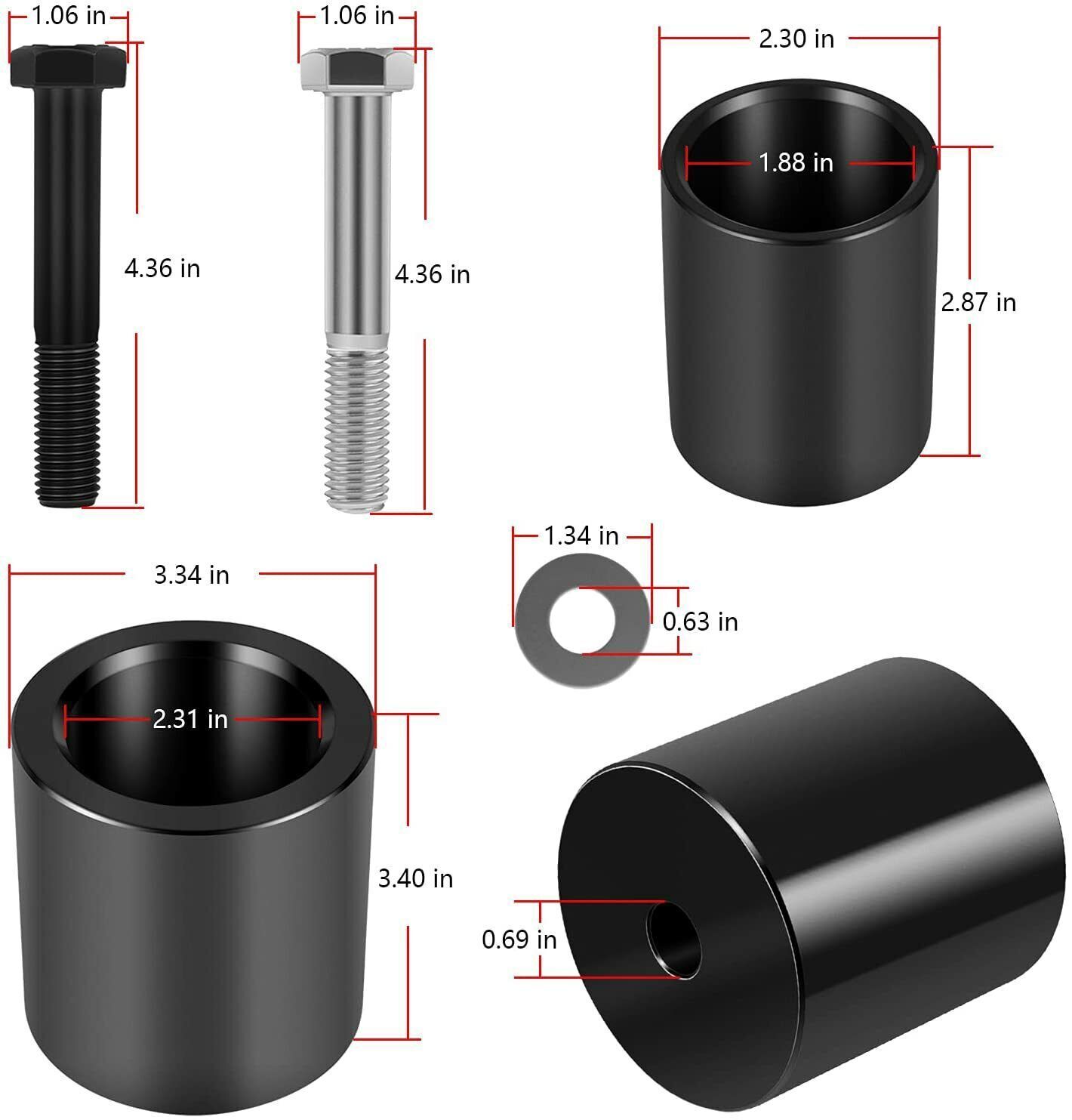 Black Steel Front Oil Seal & Wear Sleeve Installer Tool Replace of ...