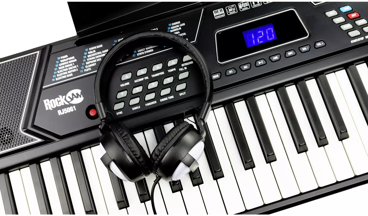 RockJam+61+Key+Electronic+Keyboard+Piano+with+Stand%2C+Stool+and ...