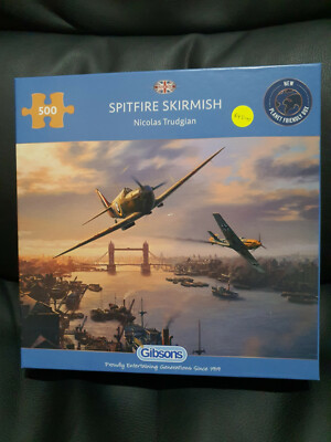 Gibsons G3112 Spitfire Skirmish by Nicolas Trudgian 500 pce jigsaw ...