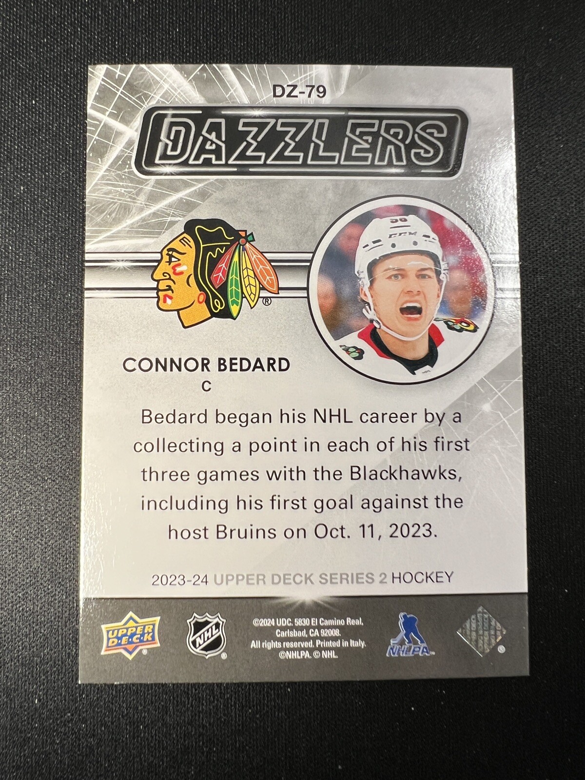 2023-24 Upper Deck Series 2 Orange Dazzlers Connor Bedard RC Rookie #DZ ...