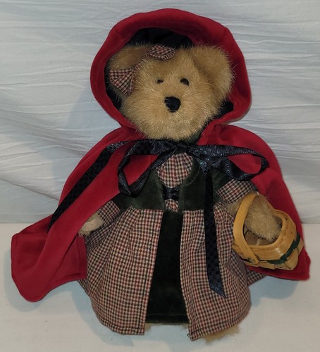 Boyds Bear Bailey - Little Red Riding Hood With Velvet Cape & Basket 8. ...