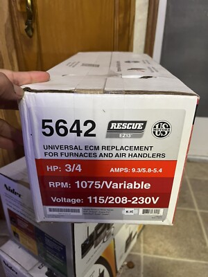 U.S. MOTORS 5642 Motor,3/4 HP,1075 rpm,48Y,115/208-230V 54ZX58 ...