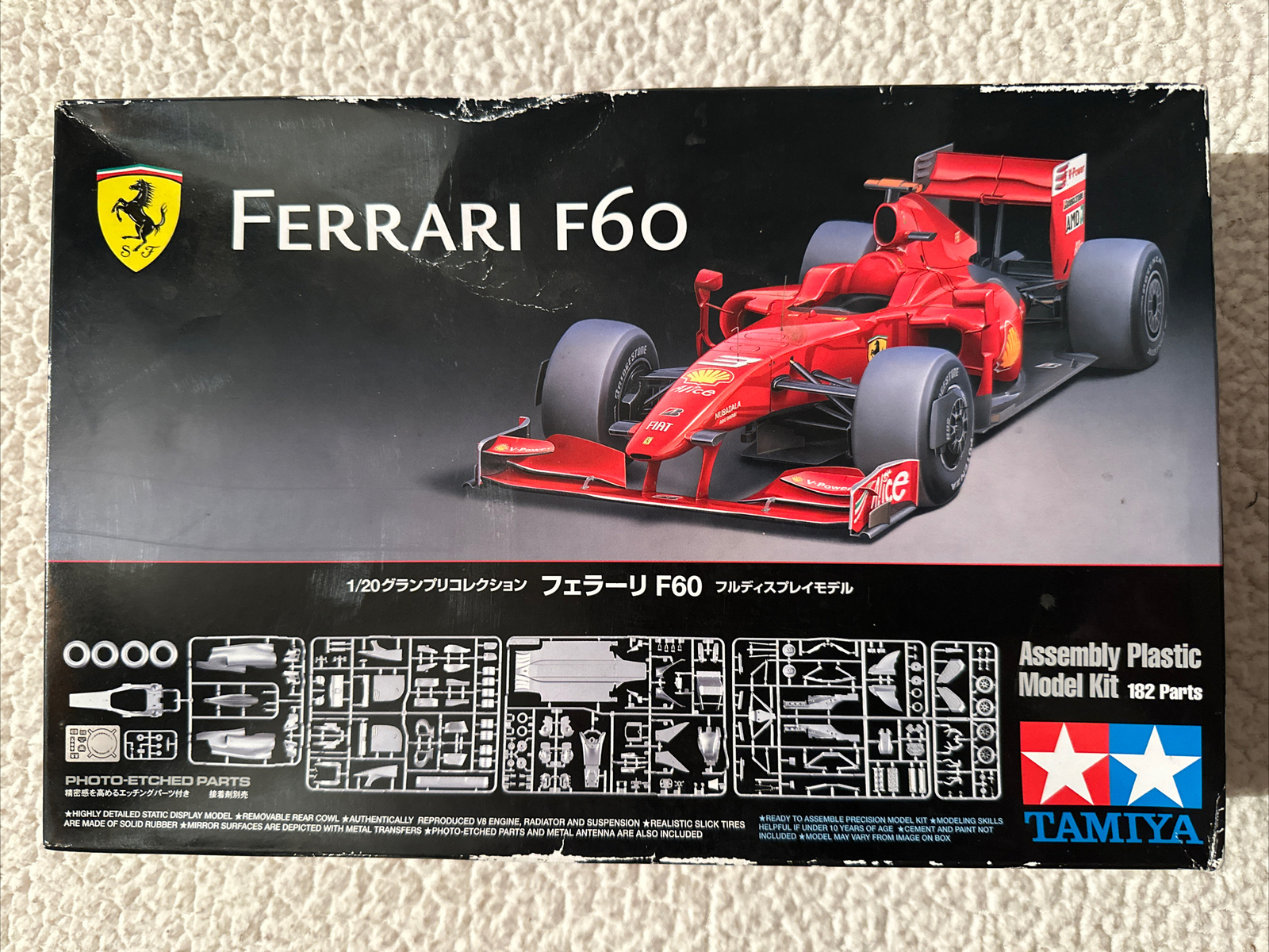 TAMIYA 1/20 Grand Prix Collection Ferrari F60 Plastic Model kit Japan ...