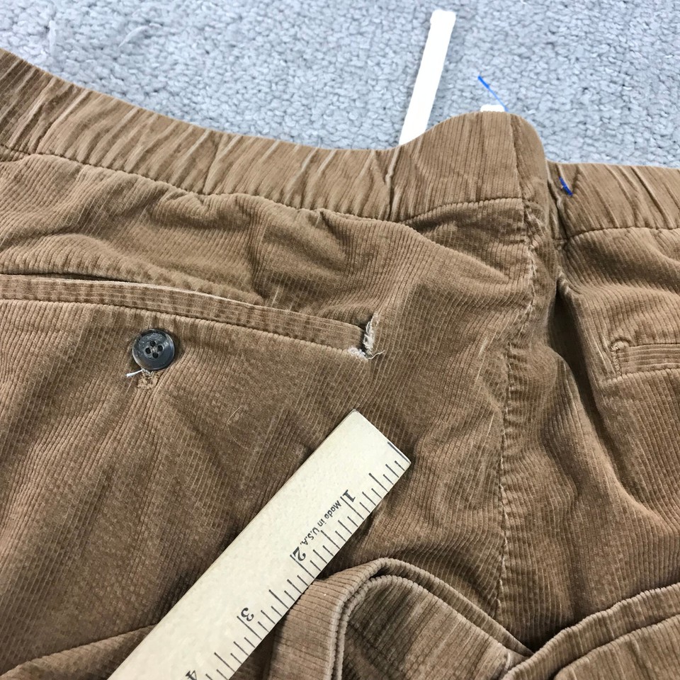 Bonobos Pants Mens Extra Large Long Beige Corduroy Trouser Drawstring ...