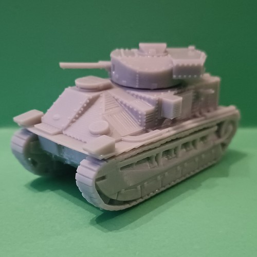1/100 Vickers Medium Mk2 Tank Model, British,15mm,interwar,ww2, Wargame ...