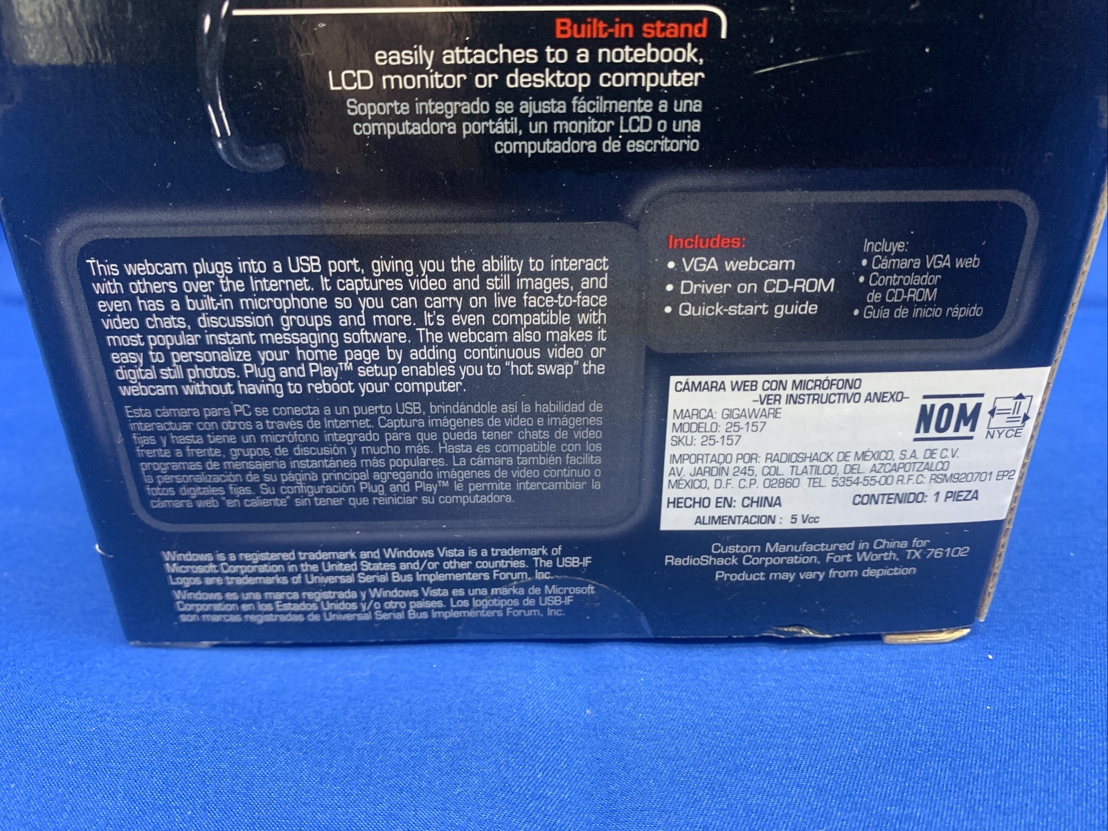 GIGAWARE Webcam USB PC Camera with Microphone Zoom Hangout Skype ...