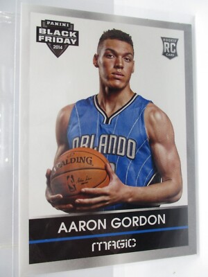 2014 Panini Black Friday Rookie Portraits #13 Aaron Gordon BK RC MAGIC ...