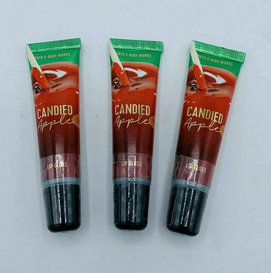 Bath & Body Works Candied Apple Lip Gloss Set of 3 Sealed | eBay