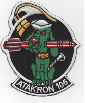 5" NAVY VA-105 ATTACK SQUADRON 105 EMBROIDERED PATCH | eBay