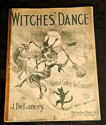 Vintage HALLOWEEN 1909 WITCHES' DANCE Sheet Music J. DELANCEY McKinley ...