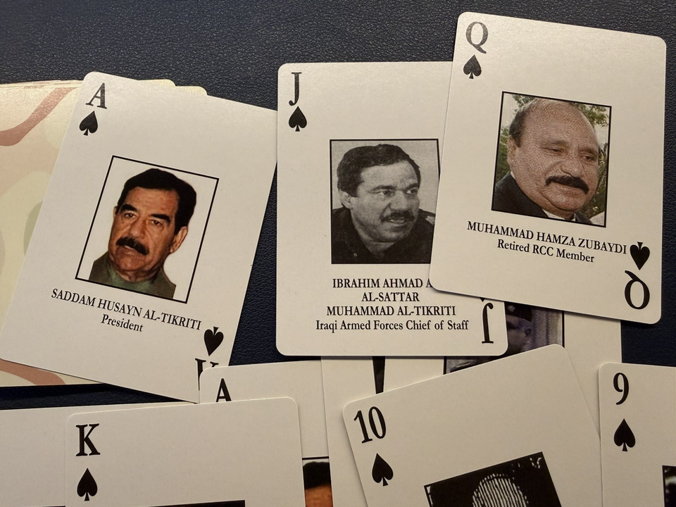 IRAQ WAR MOST WANTED 52 PLAYING CARDS - SADDAM HUSSEIN AL TIKRITTI | eBay