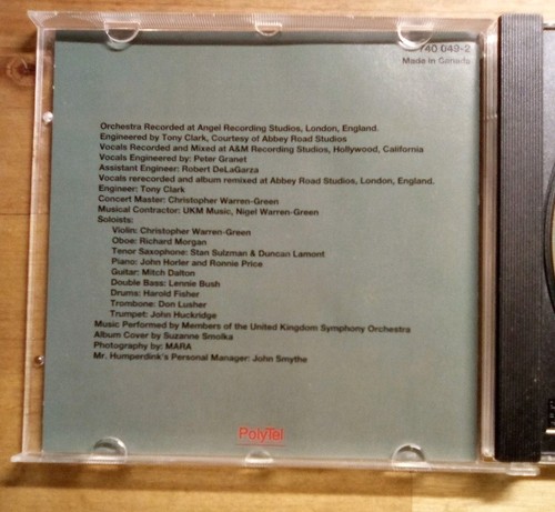 A Lovely Way To Spend An Evening by Englebert Humperdink (CD 1995 Polytel Canada | eBay