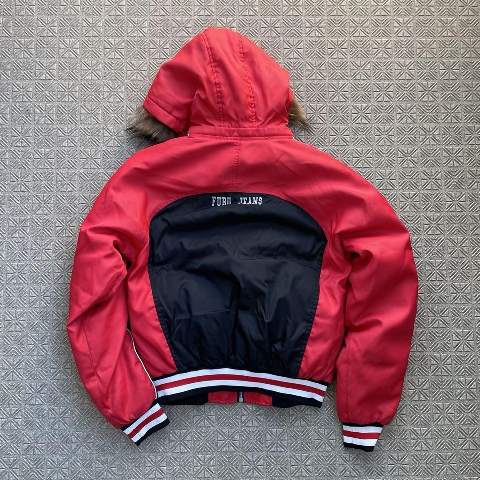 FUBU Y2K N2B Fur Hood Flight Jacket Urahara Rare Streetwear | eBay