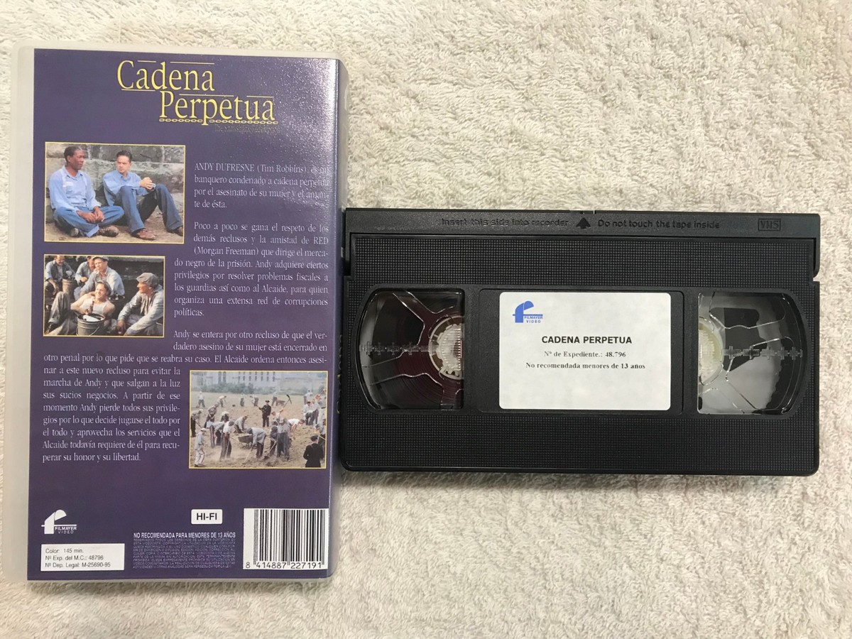 Cadena Perpetua Andy STEPHEN KING Cadena Perpetua Robbins Terror VHS