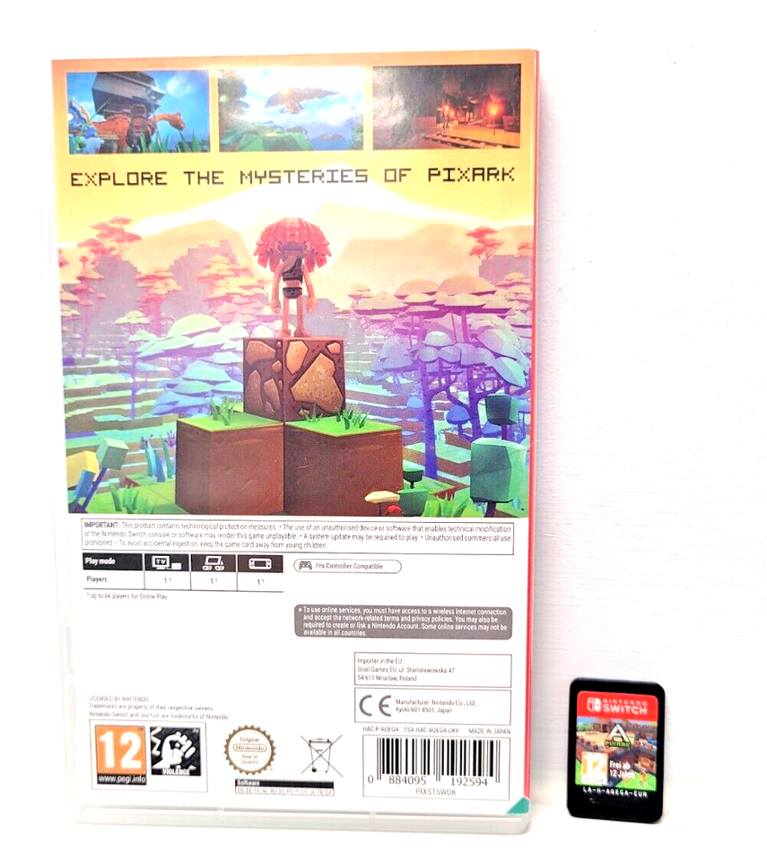 PIXARK Dinosaurs Nintendo Switch EXCELLENT KIDS Game CARTRIDGE Version ...