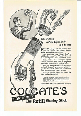 Vintage 1923 Colgate Refill Shaving Stick Original Magazine Print Ad | eBay
