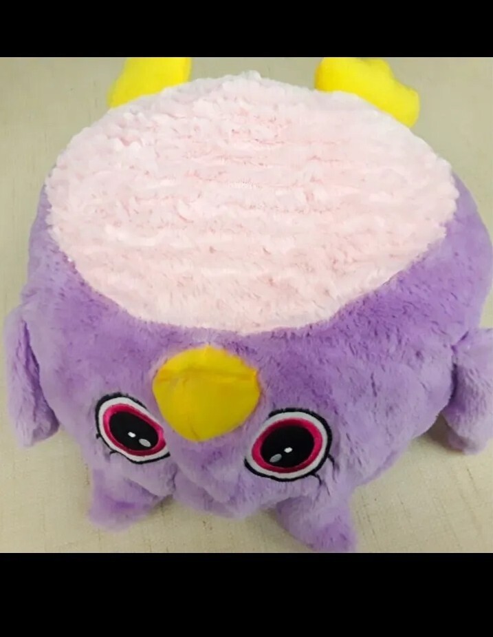 Purple Owl Round Goffa Stuffed Animal Plush Big eyes Toy | eBay