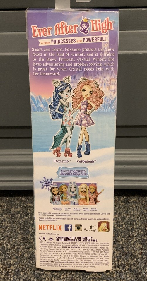 2015 Ever After High Epic Winter “Snow Pixies Foxanne” Doll | eBay