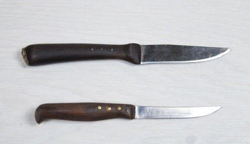 2 Vintage Custom Handmade Small Daggers Dagger Knife Wood Handle ...