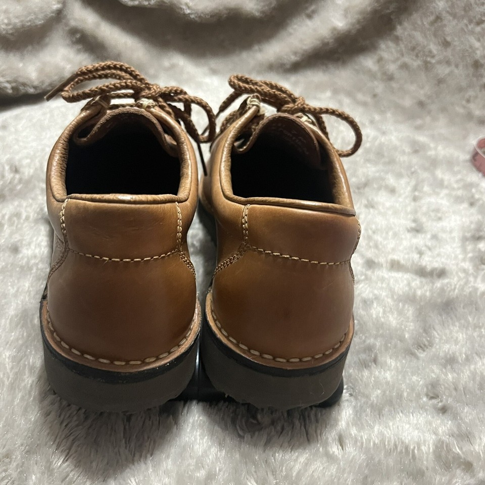 Rockport Brown Leather Lace Up 2 Eyelet Classic Boat Shoes 1961 ...