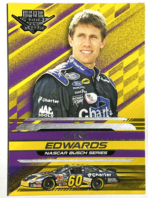 CARL EDWARDS 2006 Wheels High Gear CHARTER CAR NASCAR Racing Card #31 ...