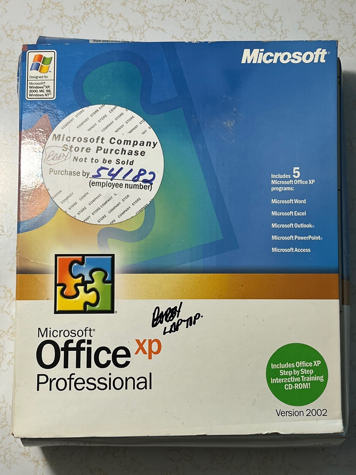 NEW Microsoft Office XP Professional 2002 With Product Key, 5 CD’s Open ...