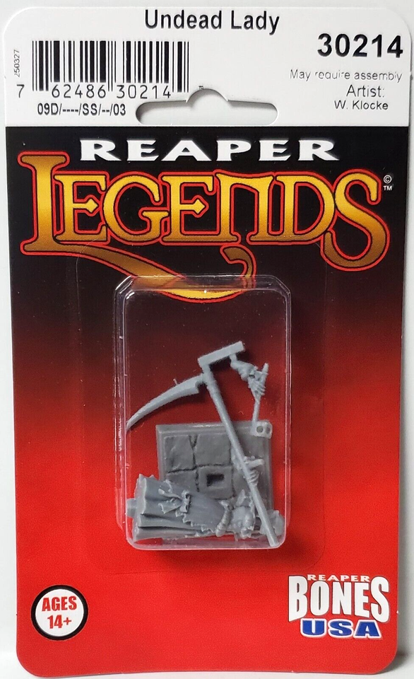 UNDEAD LADY Reaper Miniatures Bones USA: Reaper Legends REM30214 D&D | eBay