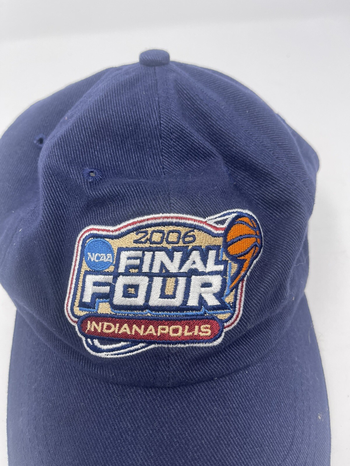 NCAA 2006 Final Four Hat Indianapolis Strapback Cap Blue Tournament CBS ...
