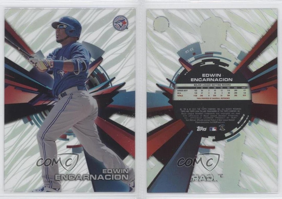 2015 Topps High Tek Grass Pattern 1 Grass/Waves Edwin Encarnacion #HT ...