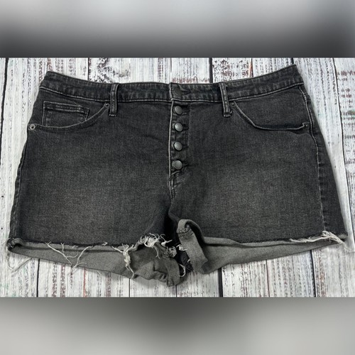 Women’s Size 14 Universal Thread High Rise Raw Hem Shortie Jean Shorts ...
