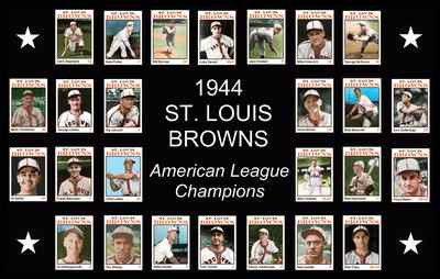 1944 ST LOUIS BROWNS World Series Team Photo POSTER Man Cave Decor Art ...