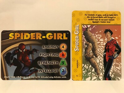 Overpower Marvel Collectible Card Game - Set of 6 Spider-Girl Character ...