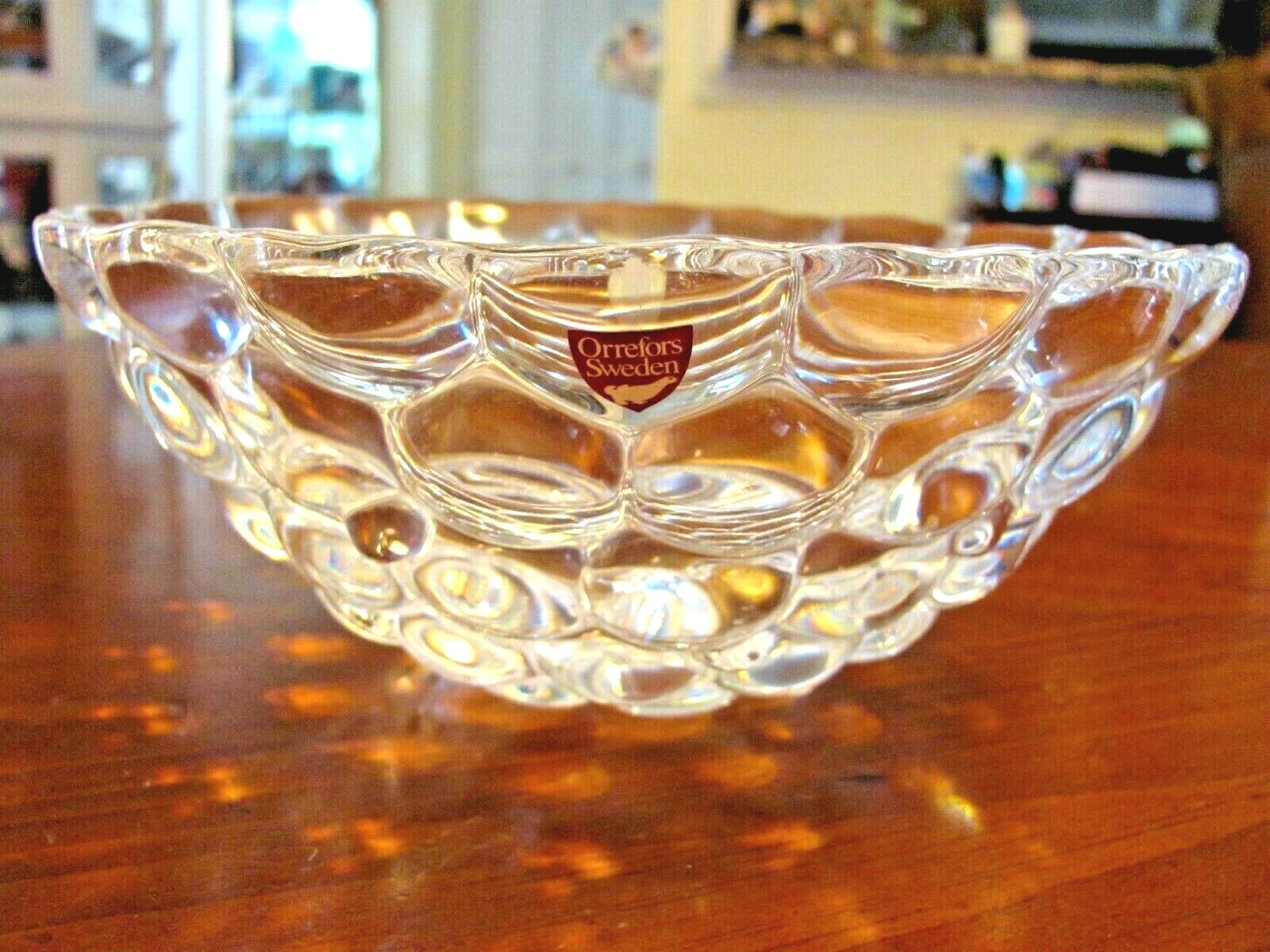 STUNNING 'KOSTA BODA ORREFORS' RASPBERRY CRYSTAL 7 1/2" BOWL ANNE ...