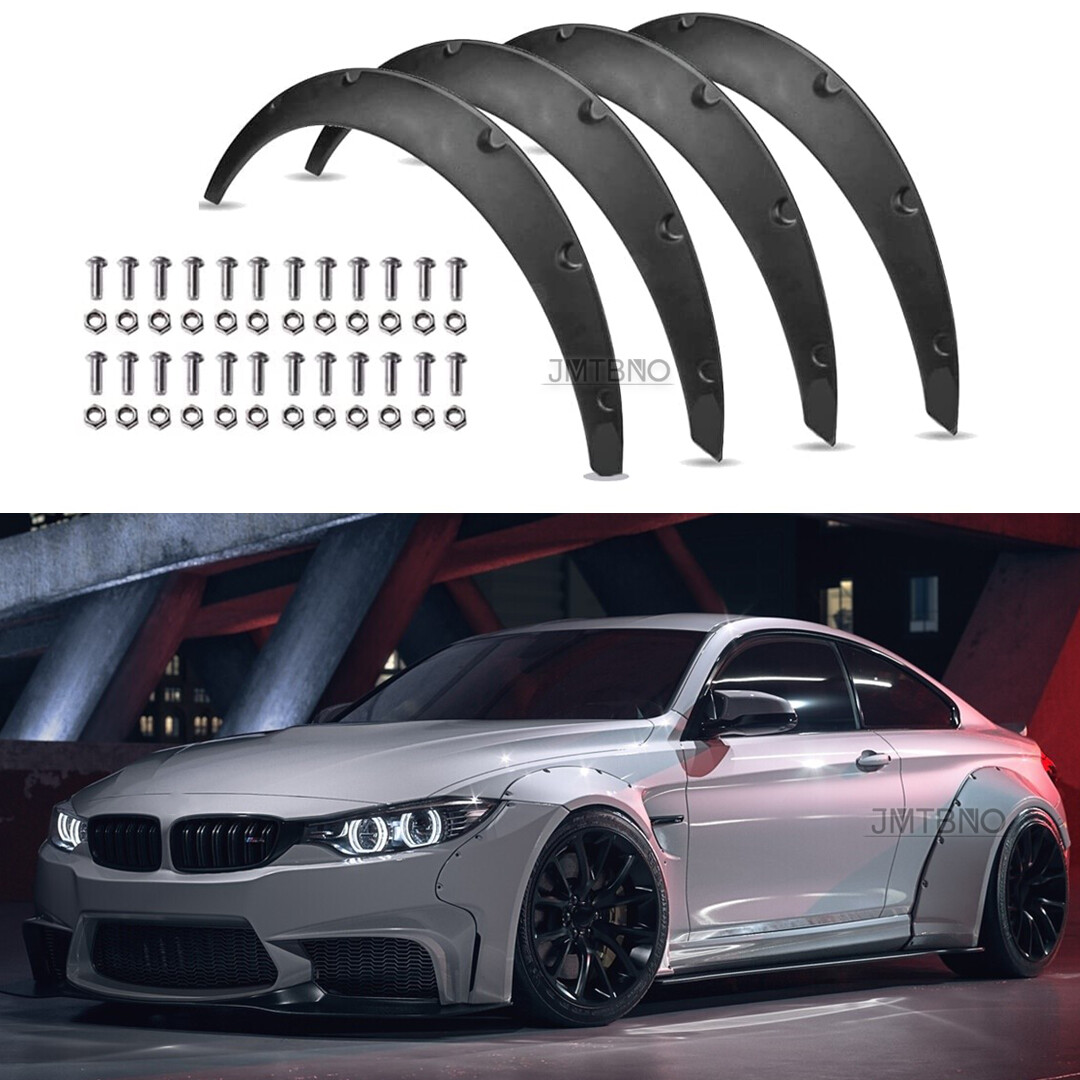 For 3 Series E36 E91 E92 M3 M4 4x Car Wheel Arches Fender Flares Extra ...