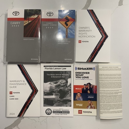 2024 TOYOTA CAMRY OWNERS MANUAL BOOK SET BRAND NEW | eBay
