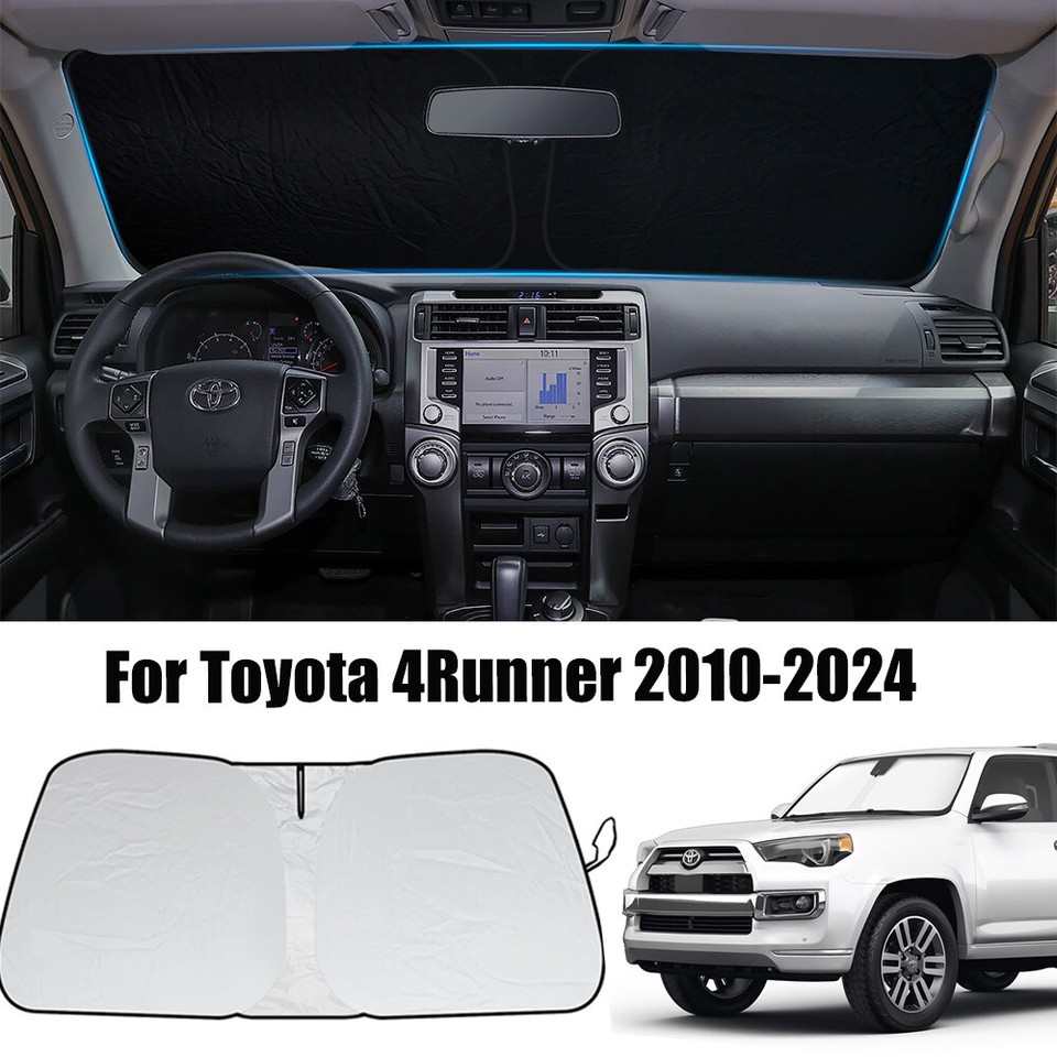 Custom Fit Toyota 4Runner 2010-2024 Windshield Sun Shade Foldable Visor ...