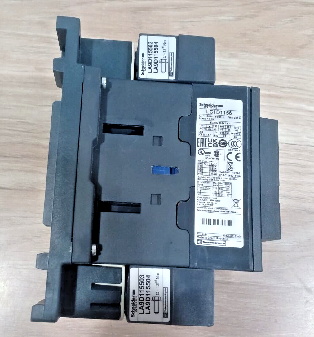 1PC Schneider LC1D1156BD TeSys D contactor-3P(3NO)-AC-3- 440V 115A ...