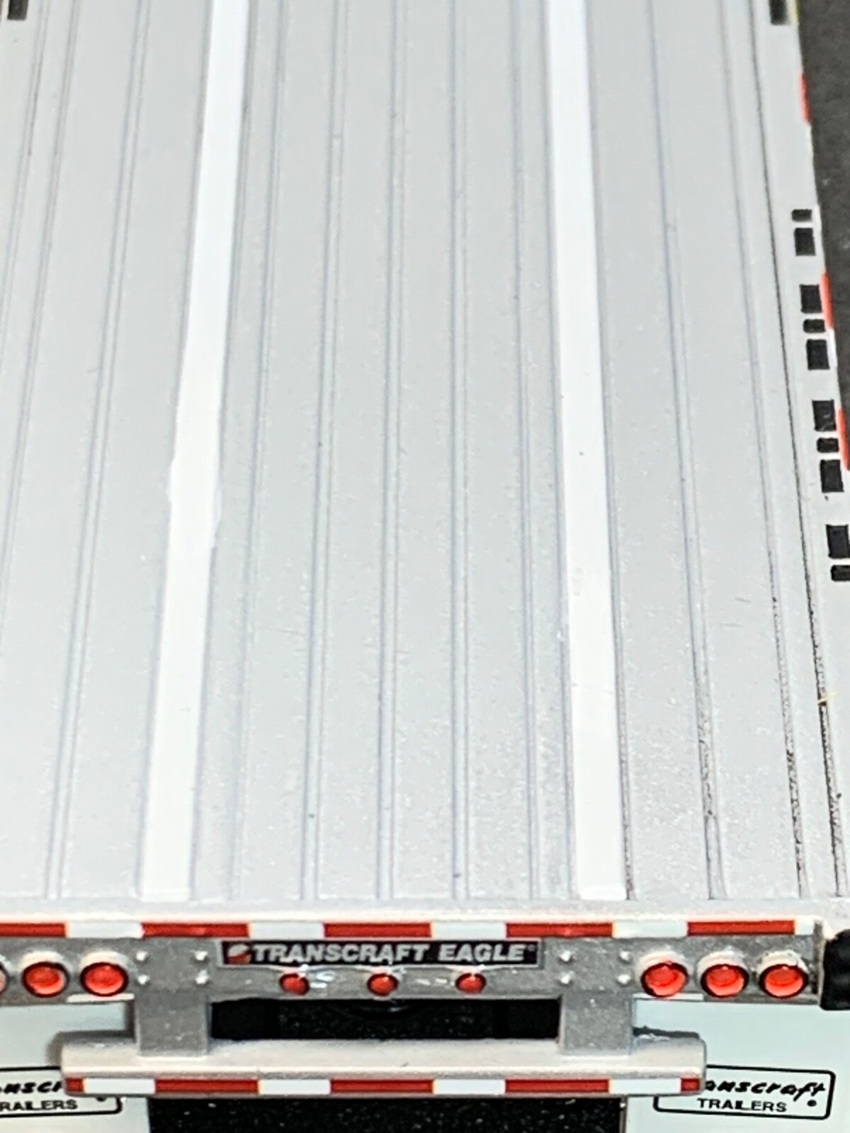 1/64 DCP WHITE/SILVER TRANSCRAFT STEPDECK W/ WHEEL BOX | eBay