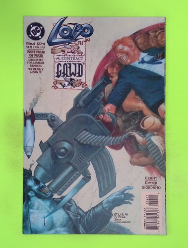 Lobo A Contract on Gawd #4 1994 DC Comics High Grade Comic Book L96-184 ...