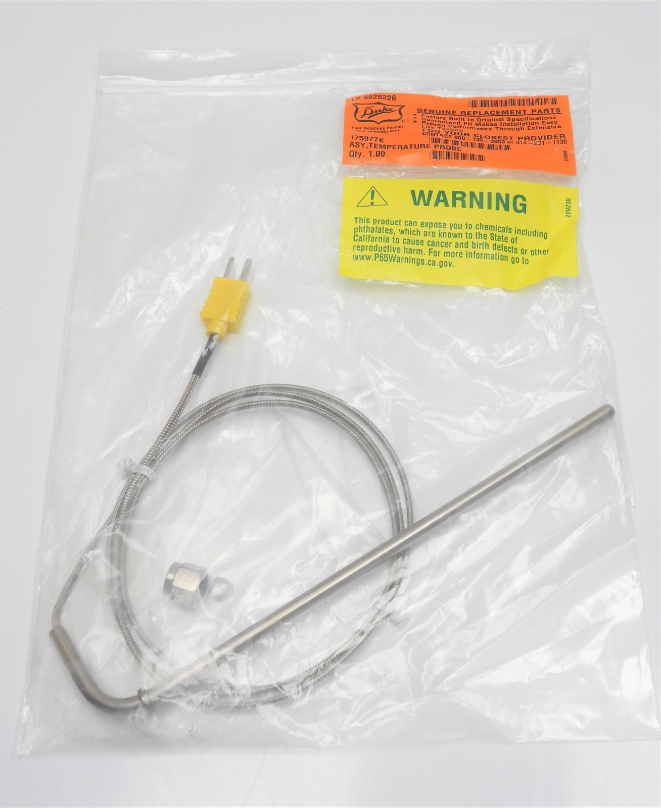 Genuine OEM Duke 175977K Temperature Probe Assembly for Many FBB FBBT ...