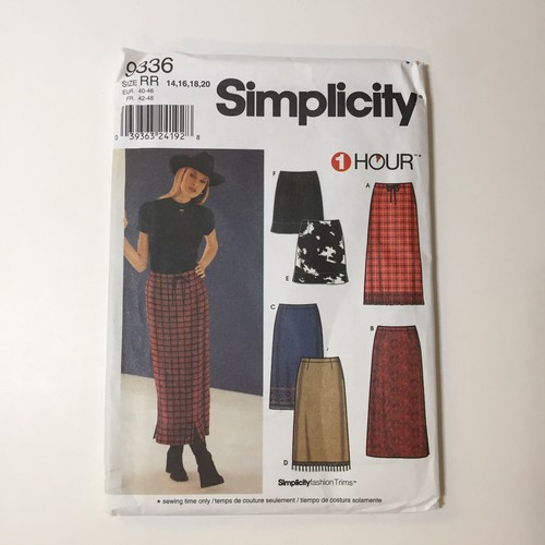 Simplicity 9336 Size 14-20 Misses' Skirt Relaxed Fit | eBay