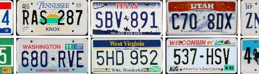 COMPLETE SET 50 UNITED STATES License Plates - ALL 50 USA States GOOD ...